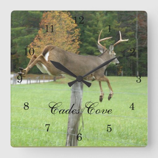 Whitetail Buck Wall Clock | Zazzle