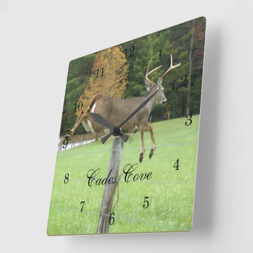 Whitetail Buck Wall Clock | Zazzle