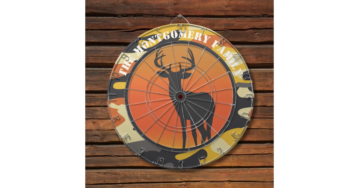Whitetail Deer and Camo* Dart Board | Zazzle