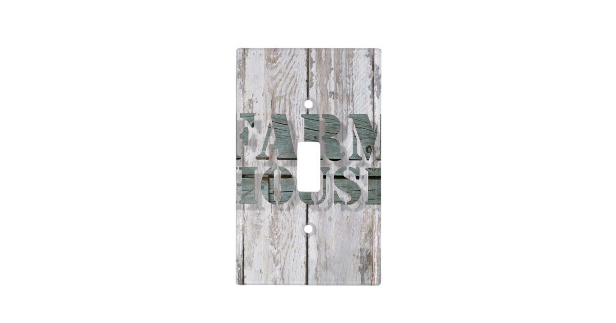 whitewashed barn wood western country farmhouse light switch cover | Zazzle