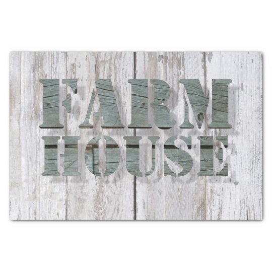 whitewashed barn wood western country farmhouse tissue paper | Zazzle.com