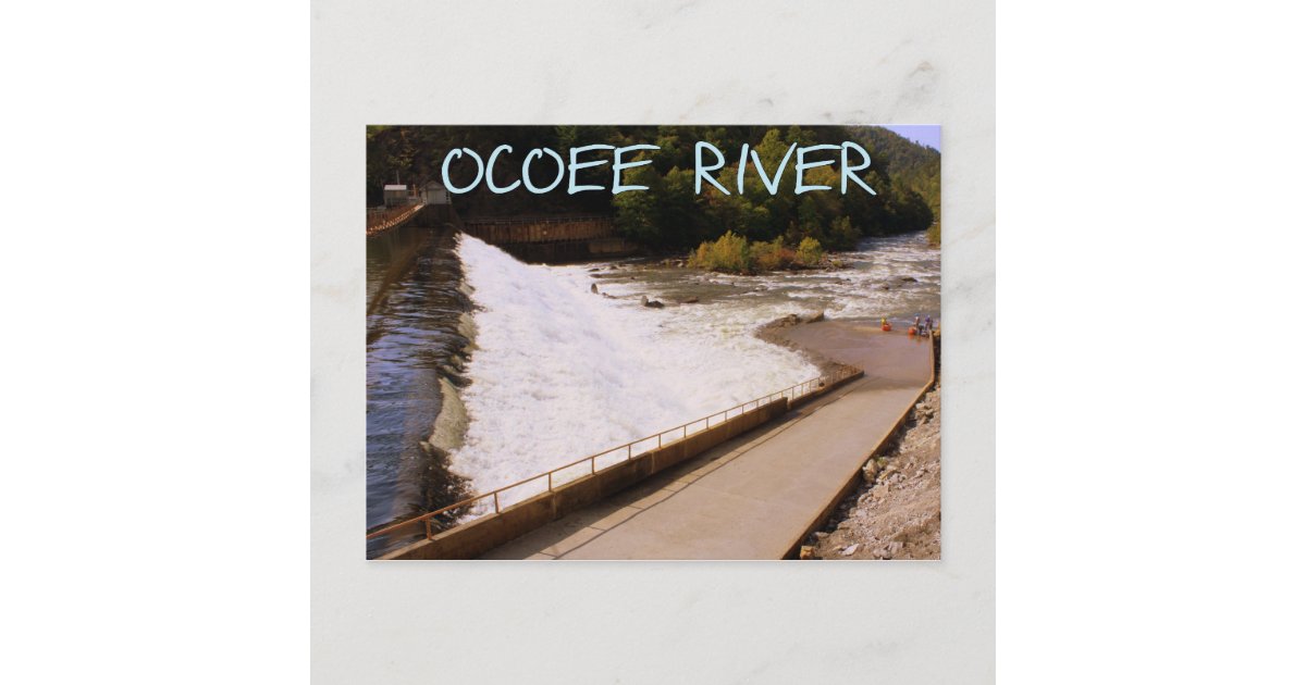 Whitewater Rafting at the Ocoee River Postcard | Zazzle