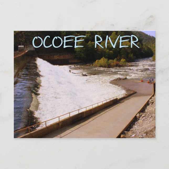 Whitewater Rafting at the Ocoee River Postcard | Zazzle