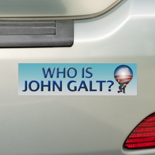 Who Is John Galt? Bumper Sticker | Zazzle