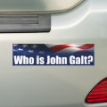 Who is John Galt? Bumper Sticker | Zazzle