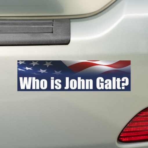 Who is John Galt? Bumper Sticker | Zazzle
