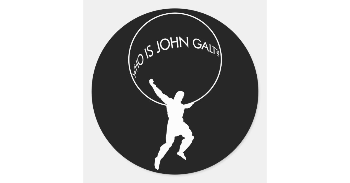 Who Is John Galt? sticker | Zazzle
