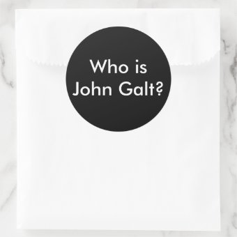 Who is John Galt? stickers | Zazzle