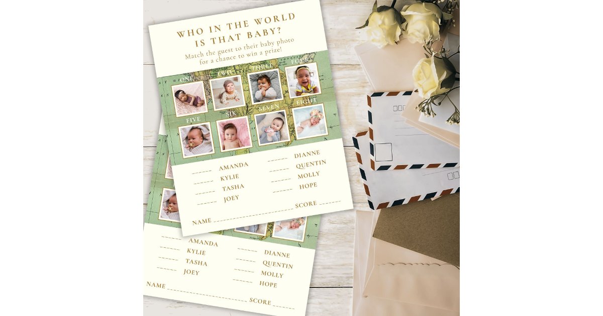 Who is That Baby Guess the Baby Photo Game | Zazzle