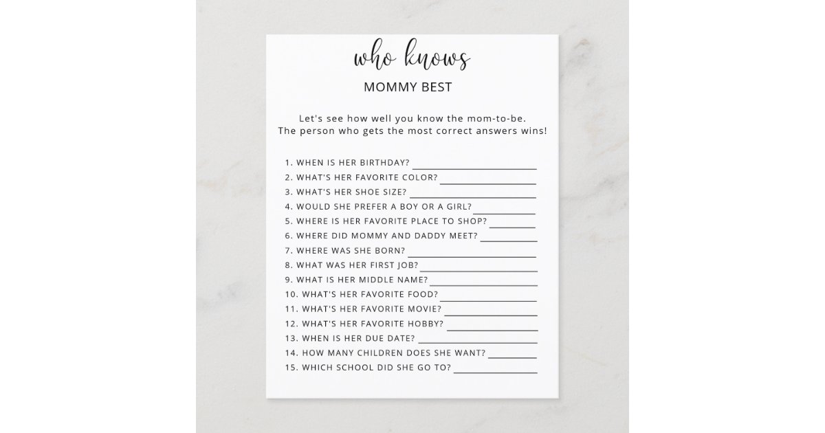 Who knows mommy best | Zazzle