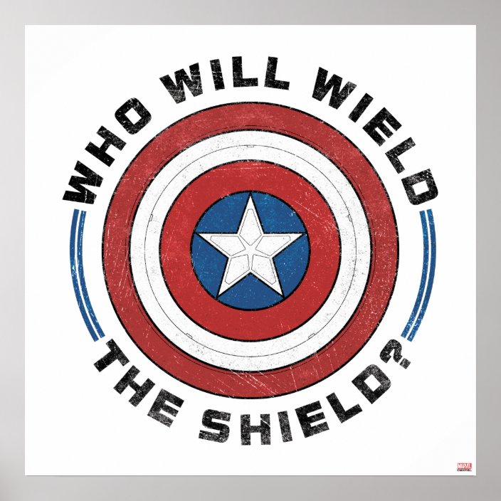 Who Will Wield The Shield Badge Poster | Zazzle.com