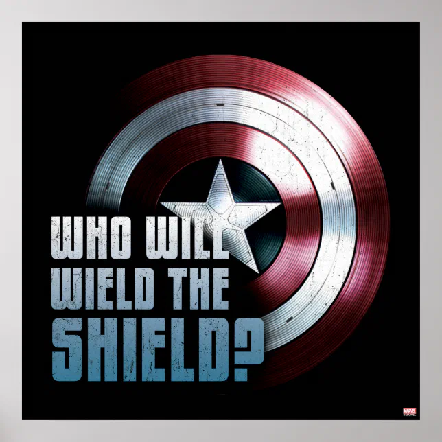 Who Will Wield The Shield Graphic Poster | Zazzle