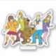 Whole Gang Lookout Mystery Inc Sticker | Zazzle