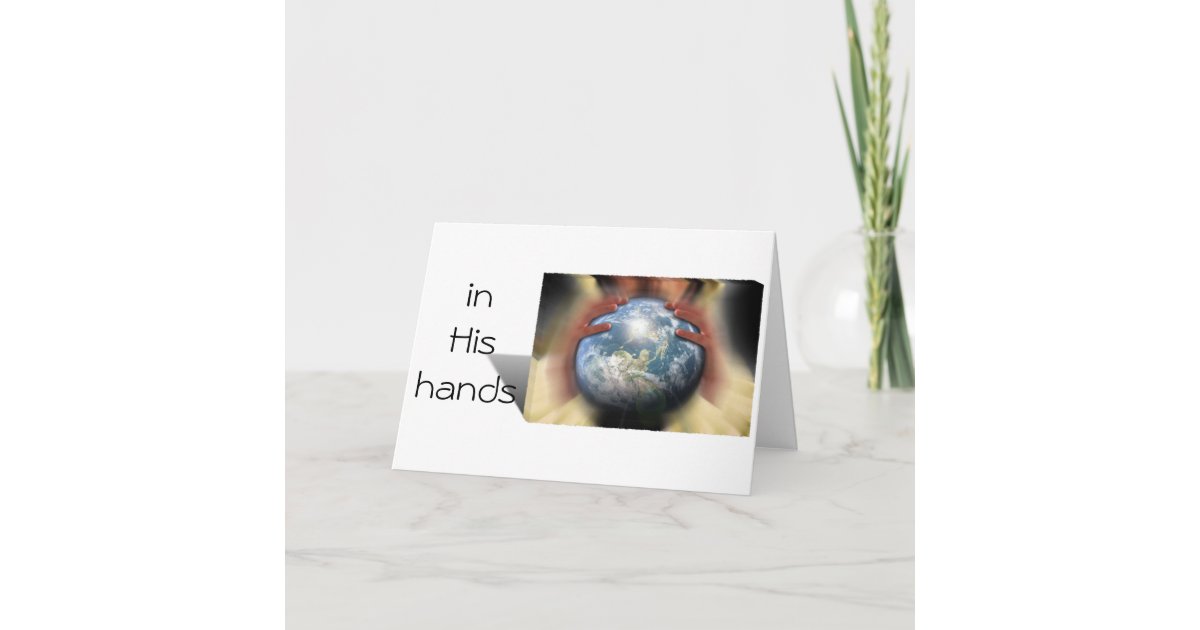 Whole World in His Hands Holiday Card | Zazzle