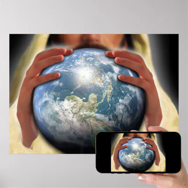 Whole World in His Hands Poster | Zazzle
