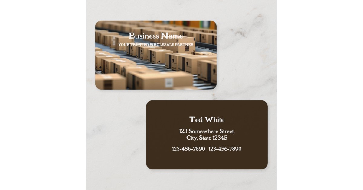 Wholesale Distributor Business Card | Zazzle
