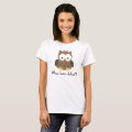 Whooo Loves School? Cute Baby Owl Teacher Shirt | Zazzle