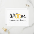 Whoops Wedding Date Change Announcement | Zazzle