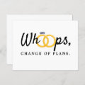 Whoops Wedding Date Change Announcement | Zazzle