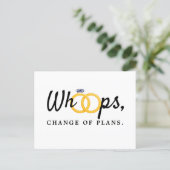 Whoops Wedding Date Change Announcement | Zazzle