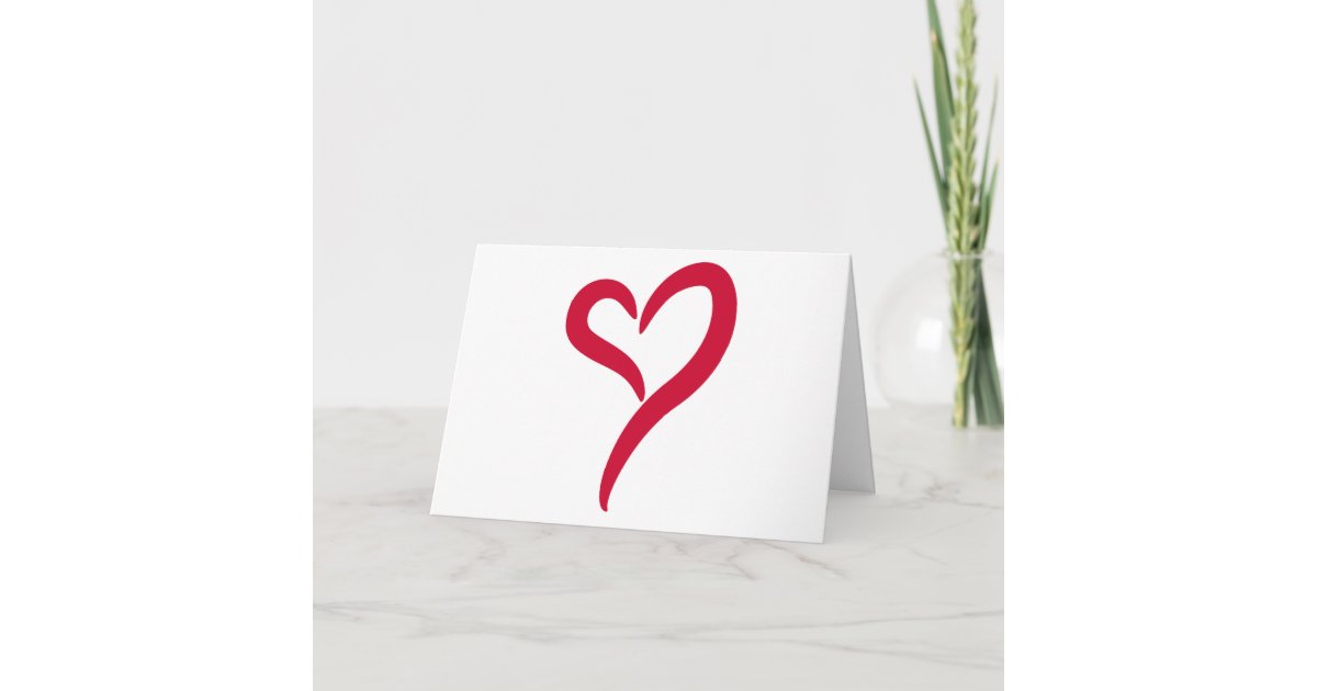 Whooshing Love Greeting Card | Zazzle