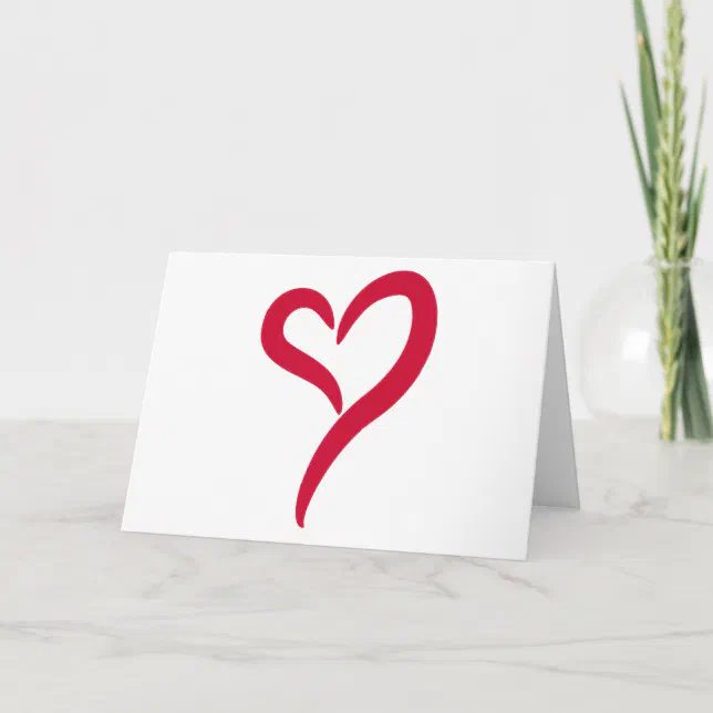 Whooshing Love Greeting Card | Zazzle