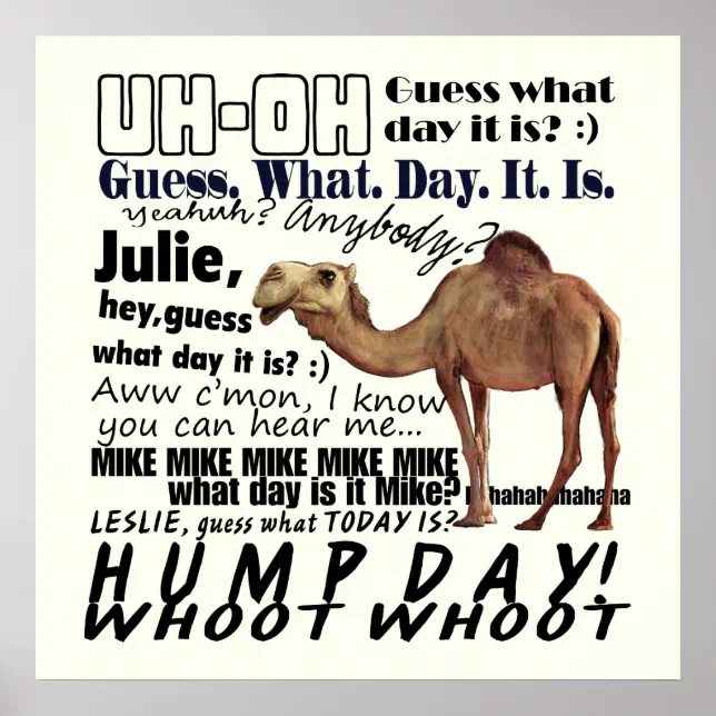Whoot Whoot! Hump Day Poster | Zazzle