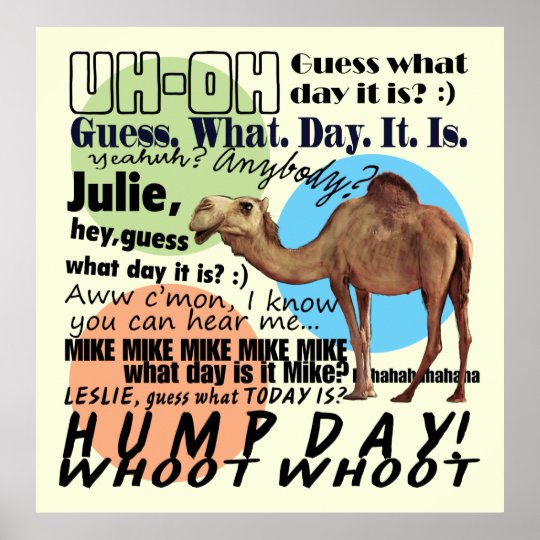 Whoot Whoot! Hump Day Poster | Zazzle.com