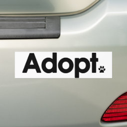 WHS Adopt Logo Bumper Sticker | Zazzle