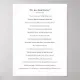 Why be a Social Worker Poem Poster | Zazzle