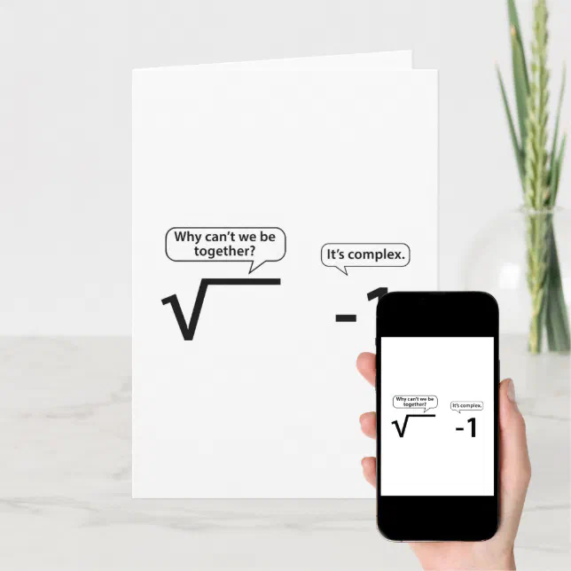 Why Can't We Be Together? It's Complex. Card | Zazzle