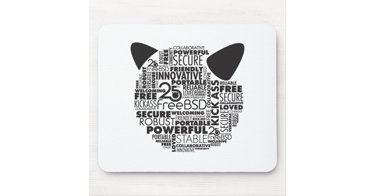 Why I Love FreeBSD 25th Anniversary Mouse Pad | Zazzle