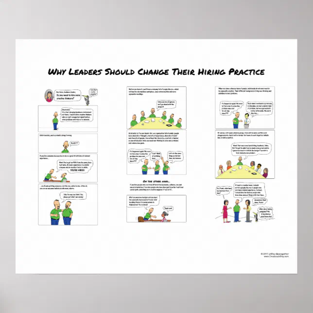 Why Leaders Should Change Their Hiring Practice Poster | Zazzle