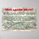 "Why Learn Math?" Poster | Zazzle