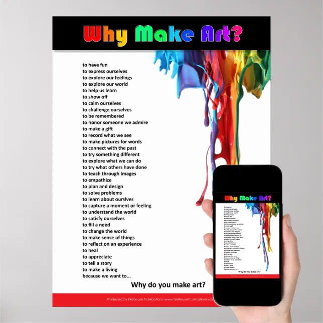 Why Make Art? Poster | Zazzle