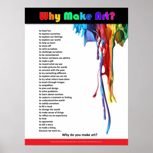 Why Make Art? Poster | Zazzle