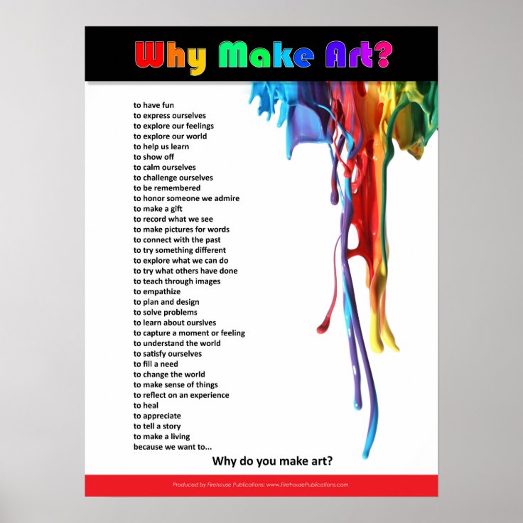 Why Make Art? Poster | Zazzle
