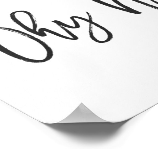 Why Not? Typography Poster | Zazzle