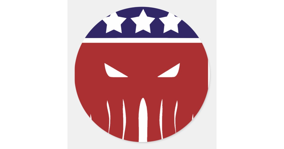 Why Vote for the Lesser Evil? Classic Round Sticker | Zazzle