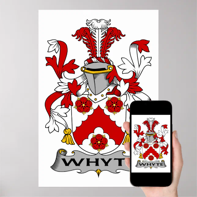 Whyte Family Crest Poster | Zazzle