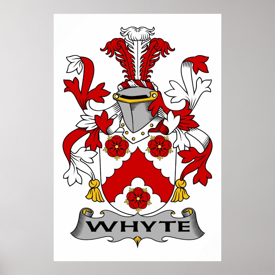 Whyte Family Crest Poster | Zazzle