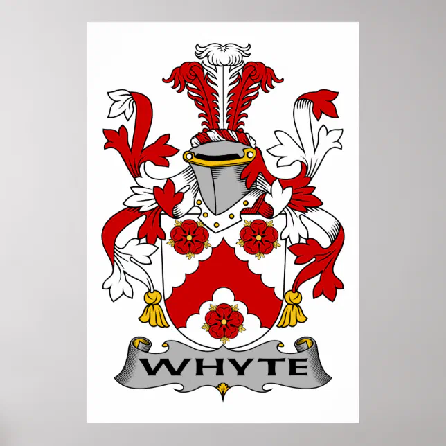 Whyte Family Crest Poster | Zazzle