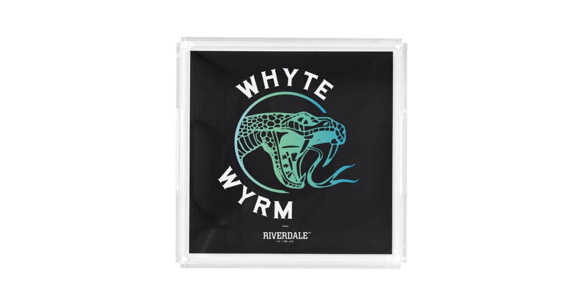 Whyte Wyrm Logo Acrylic Tray | Zazzle