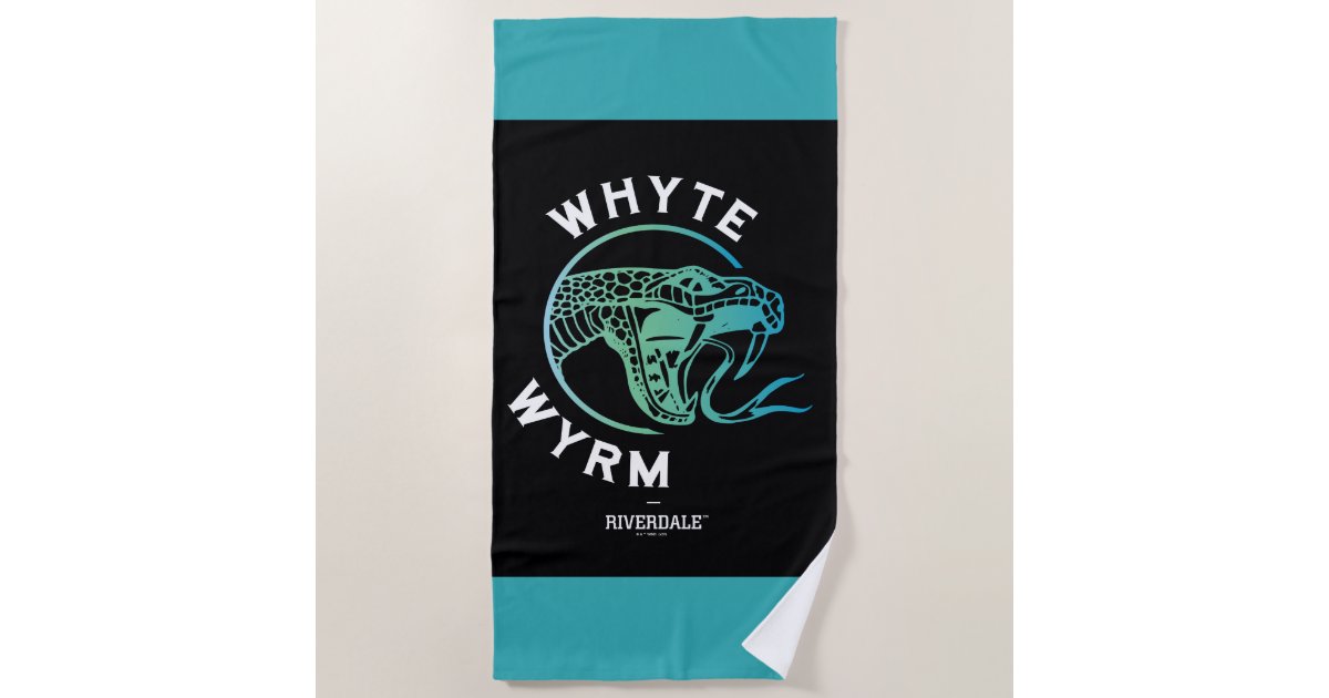 Whyte Wyrm Logo Beach Towel | Zazzle