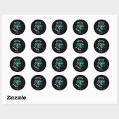Whyte Wyrm Logo Classic Round Sticker | Zazzle