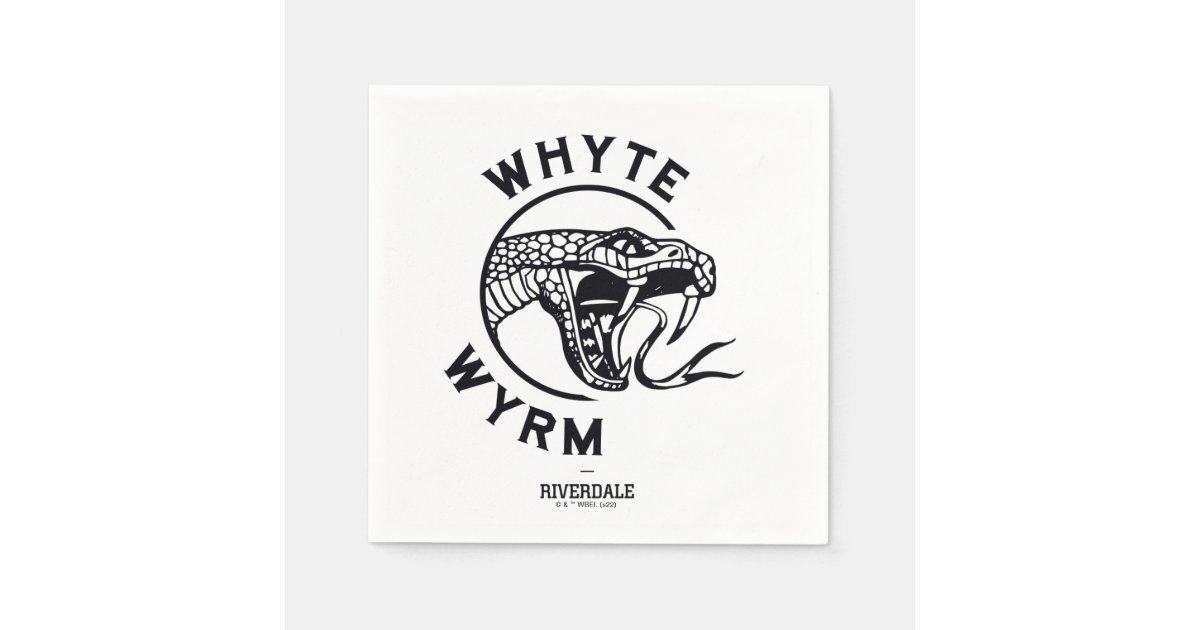 Whyte Wyrm Logo Napkins | Zazzle