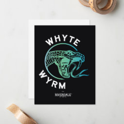 Whyte Wyrm Logo Note Card | Zazzle