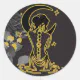 Wicca Cresent Moon Goddess - Pagan Classic Round Sticker | Zazzle