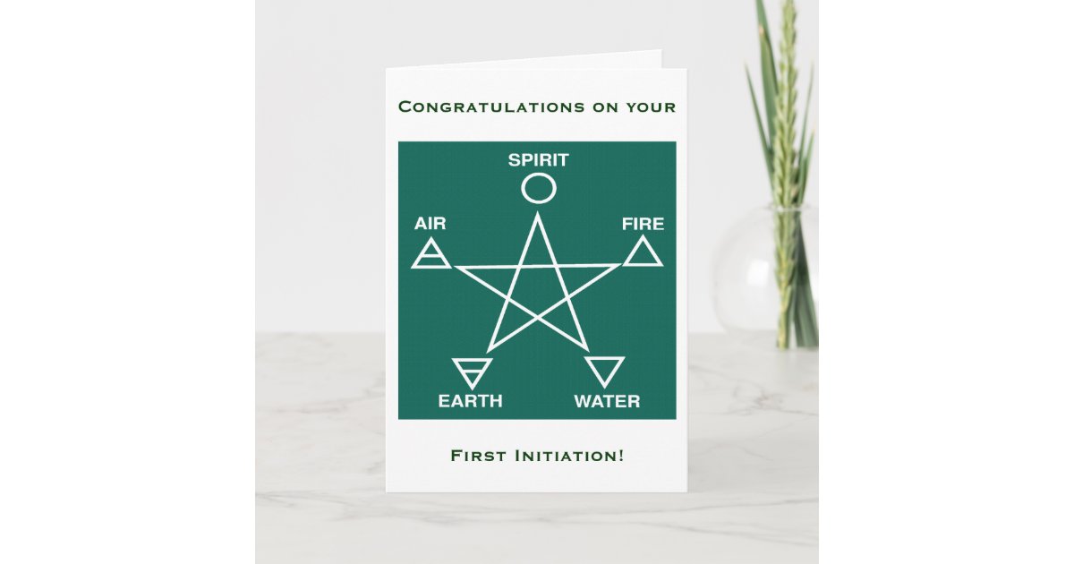 Wicca First Initiation Congratulations Card | Zazzle