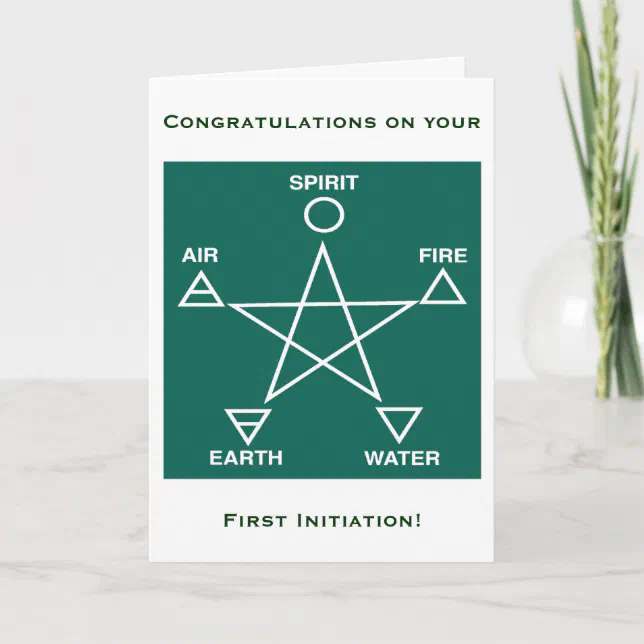 Wicca First Initiation Congratulations Card | Zazzle